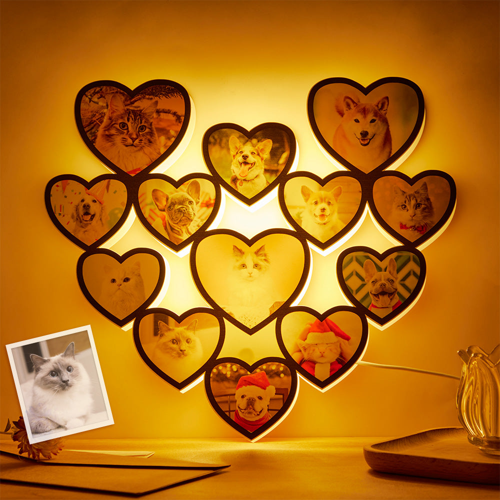 Personalized Photo Love Heart Night Light LED Lamp Decoration for ...