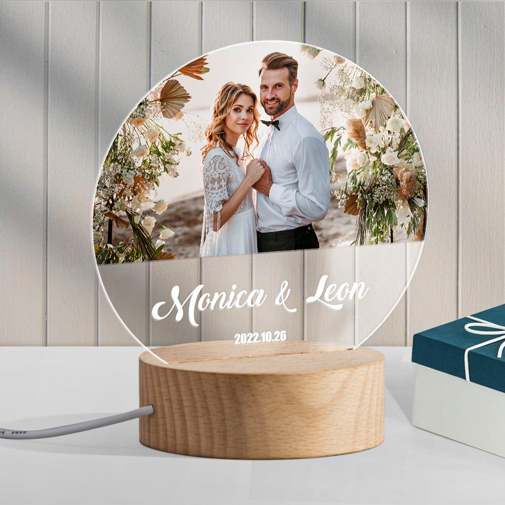 Personalized Gift with Photo Light Gift for Partner Anniversary Gift ...