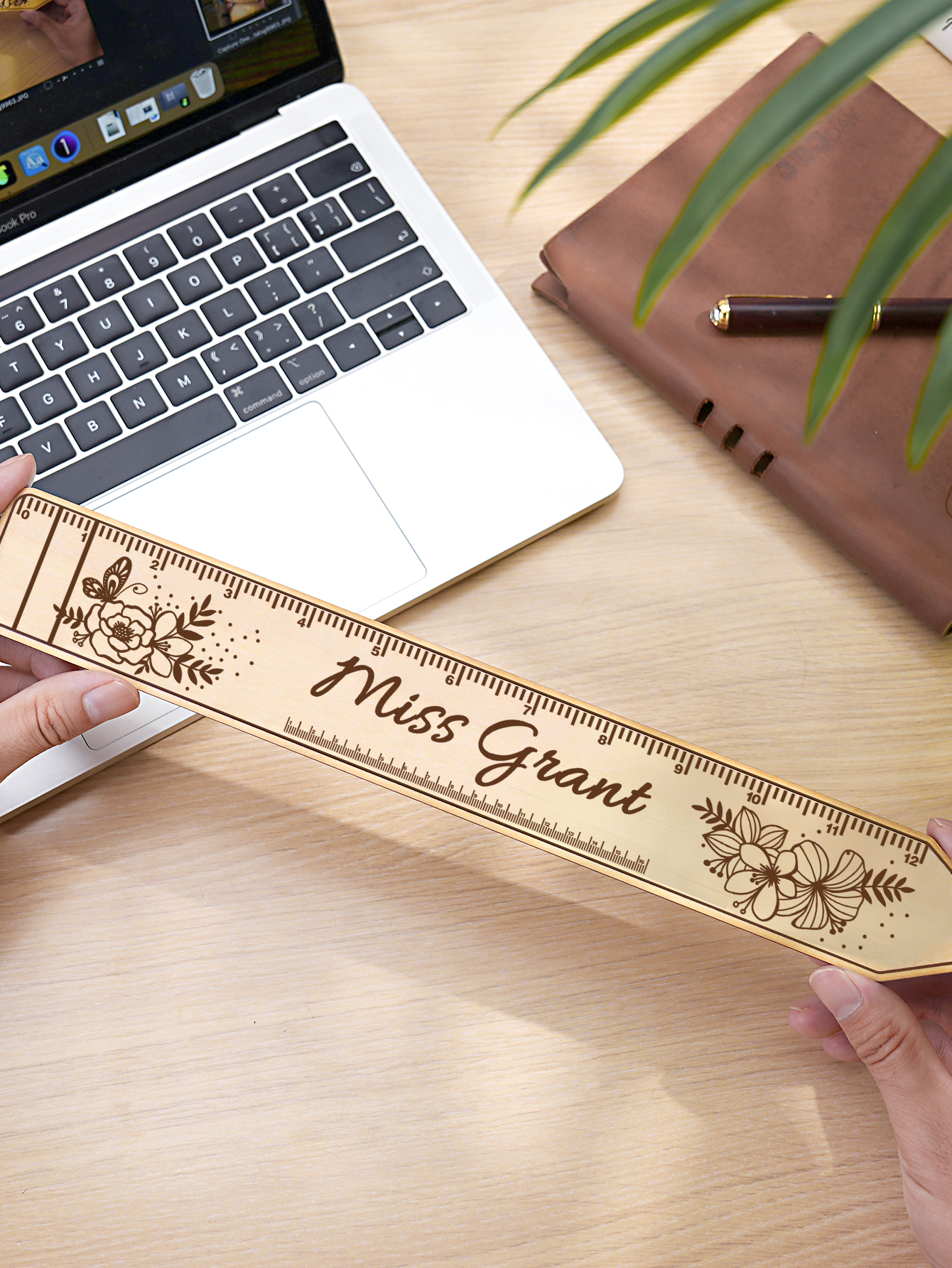 Personalized Wooden Teacher Ruler with Name Appreciation Gift for ...