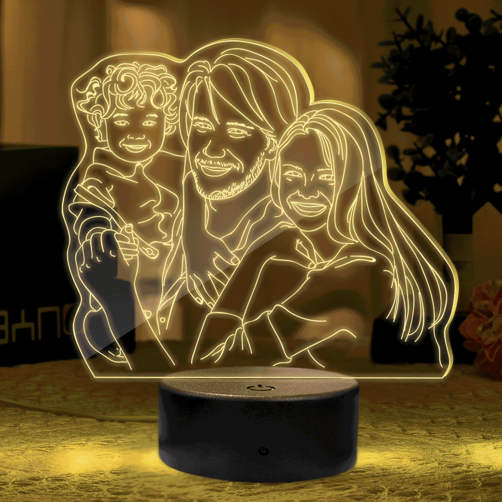 Custom 3D Photo Lamp Led Personalized Colorful Night Light Gift for ...